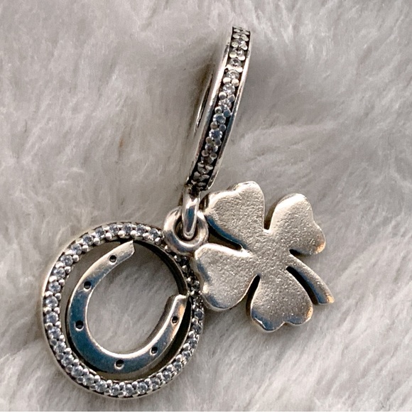 Pandora | Jewelry | Pandora Lucky Horseshoe Cz Dangle | Poshmark